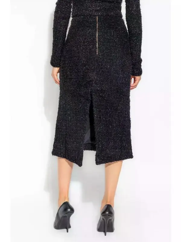 Balenciaga Tweed Midi Skirt