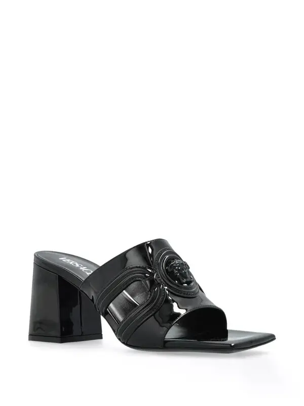 Versace Medusa '95 Patent Sandals - Black
