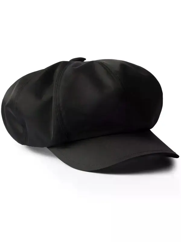 Prada Re-nylon Newsboy Cap - Black