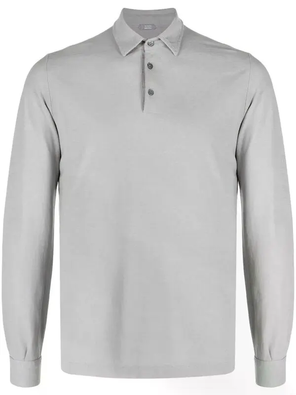 ZANONE Ice Cotton Polo Shirt - Grey