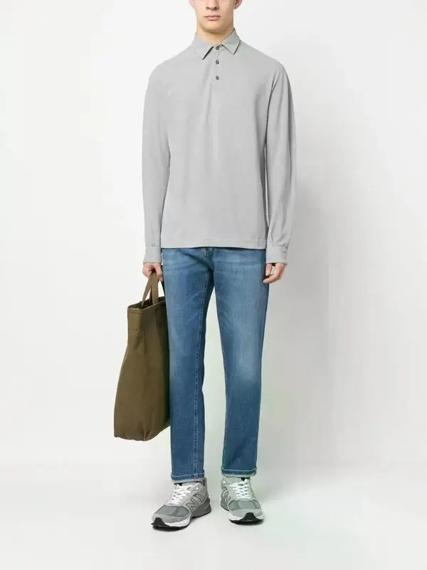 ZANONE Ice Cotton Polo Shirt - Grey