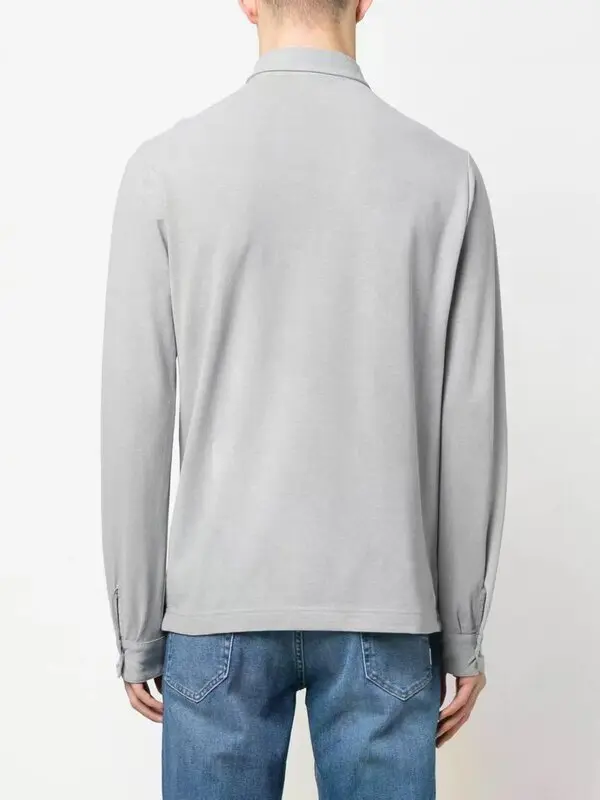 ZANONE Ice Cotton Polo Shirt - Grey