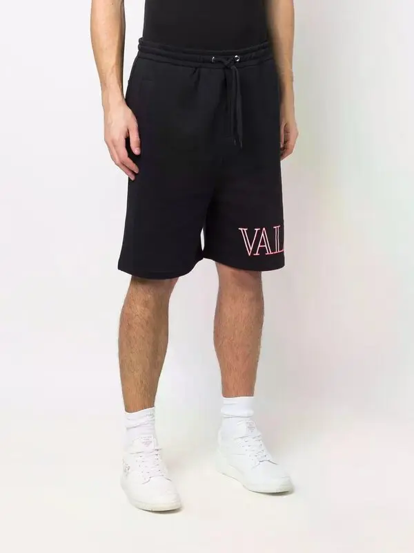Valentino Garavani Logo Printed Drop-crotch Shorts