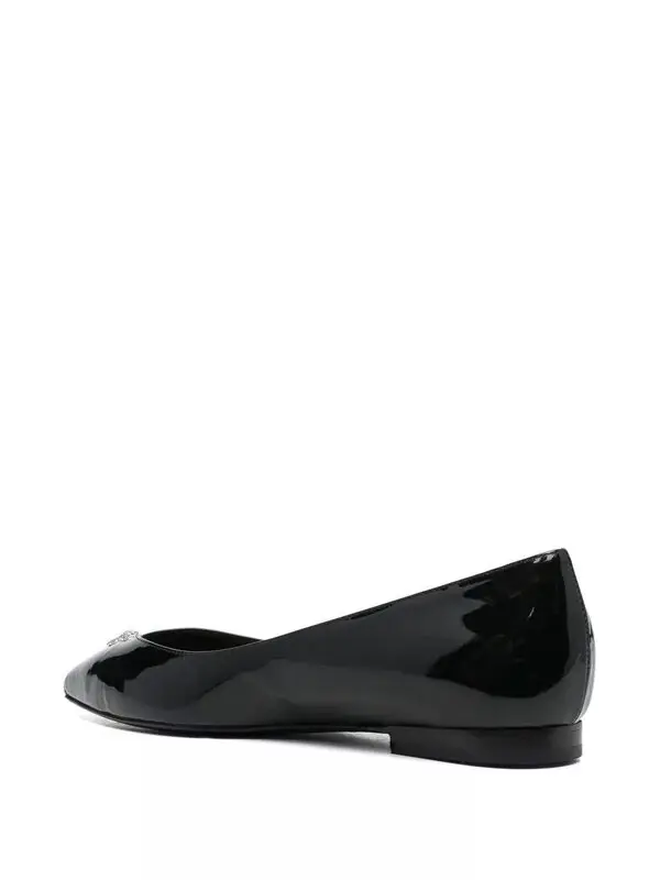 Philipp Plein Skull-studded Ballerina Shoes
