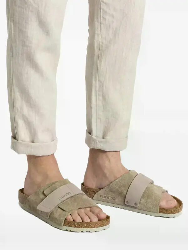 BIRKENSTOCK Kyoto Touch-strap Slip-on Sandals - Neutrals