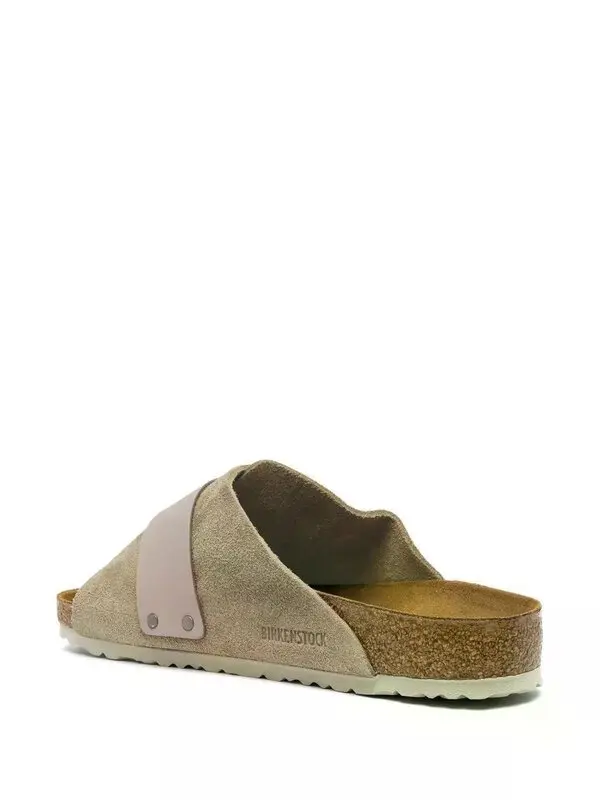 BIRKENSTOCK Kyoto Touch-strap Slip-on Sandals - Neutrals