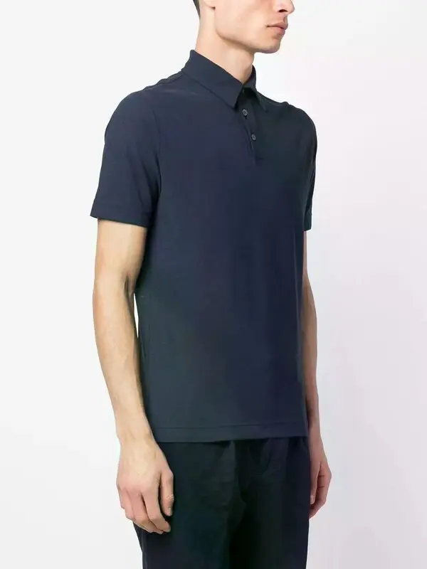 ZANONE Ice Cotton Polo Shirt - Blue