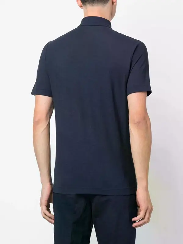 ZANONE Ice Cotton Polo Shirt - Blue