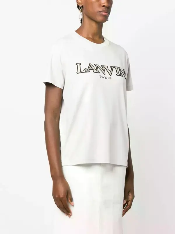LANVIN Embroidered Logo T-shirt