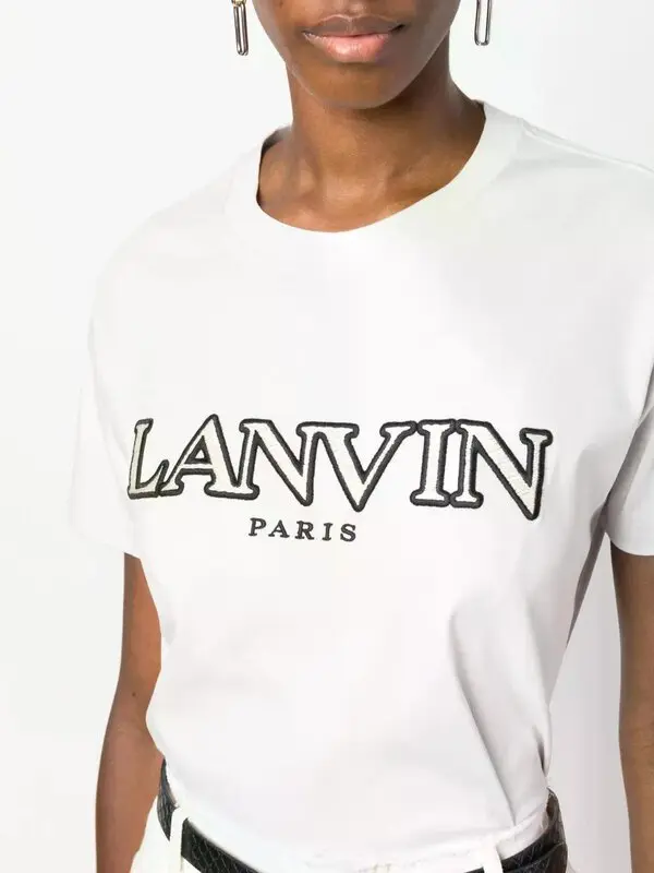 LANVIN Embroidered Logo T-shirt