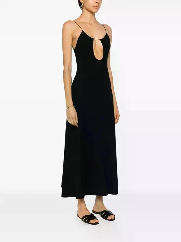 Saint Laurent Cut-out Midi Dress