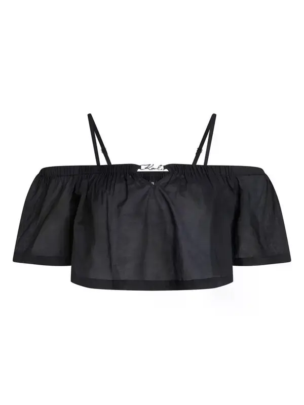 Karl Lagerfeld Dna Beach Top - Black
