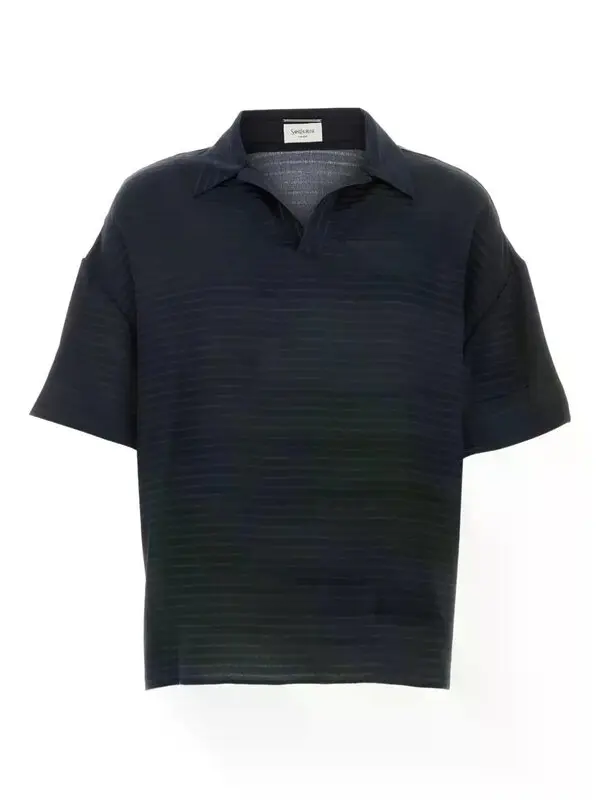 Saint Laurent Silk Polo Shirt