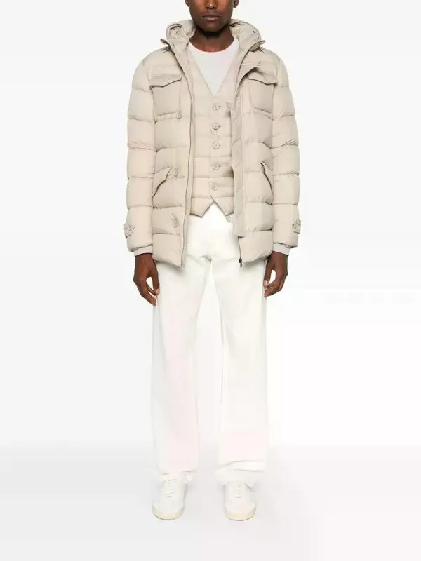 Herno Quilted Down Gilet - Brown