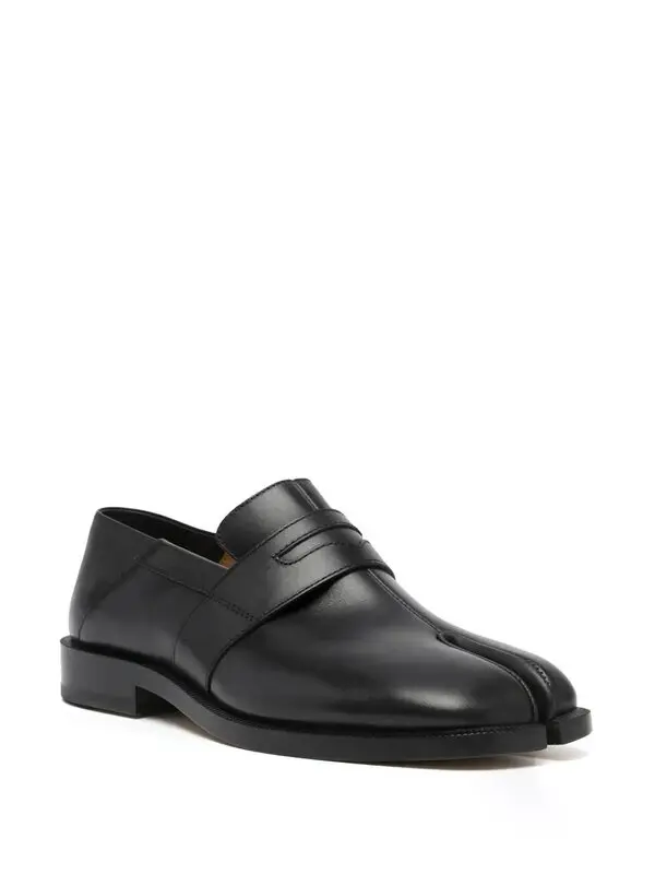 MAISON MARGIELA Tabi Leather Loafers - Black