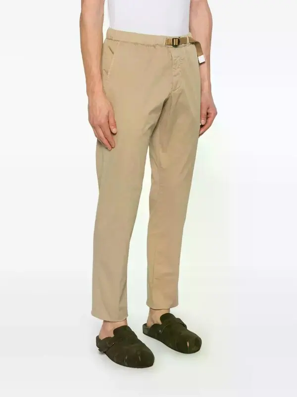 WHITE SAND Belted Chino Trousers