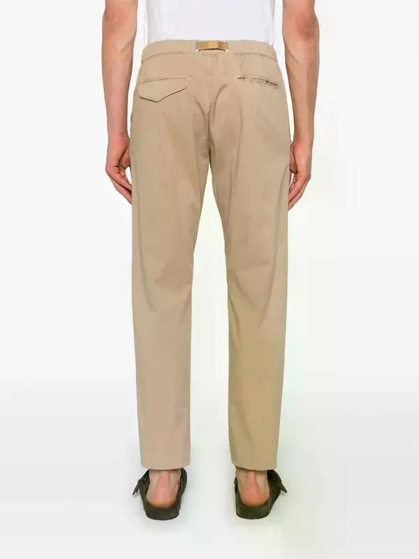 WHITE SAND Belted Chino Trousers