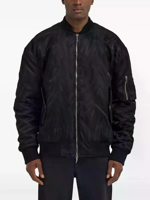 Roberto Cavalli Zebra-print Bomber Jacket