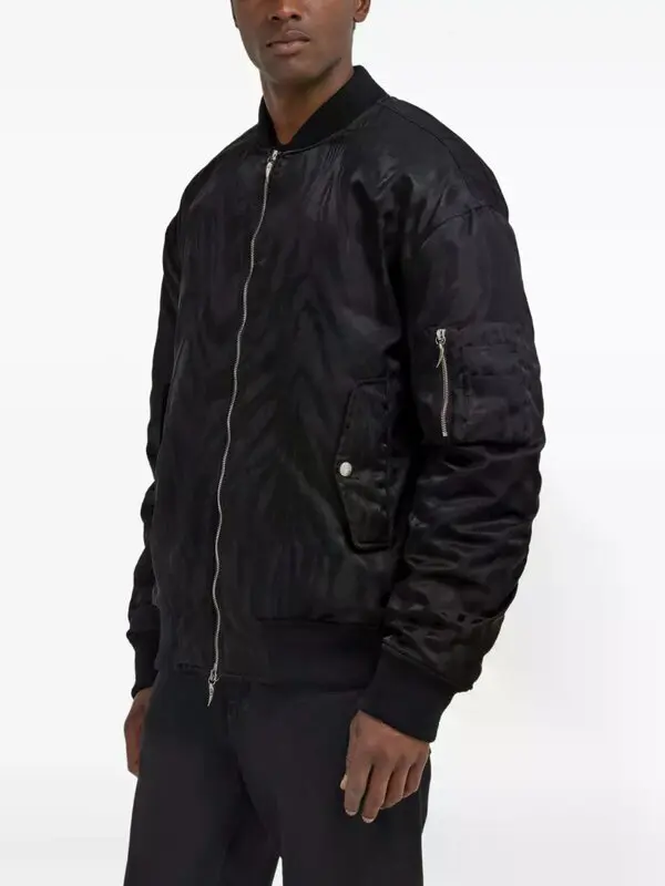 Roberto Cavalli Zebra-print Bomber Jacket