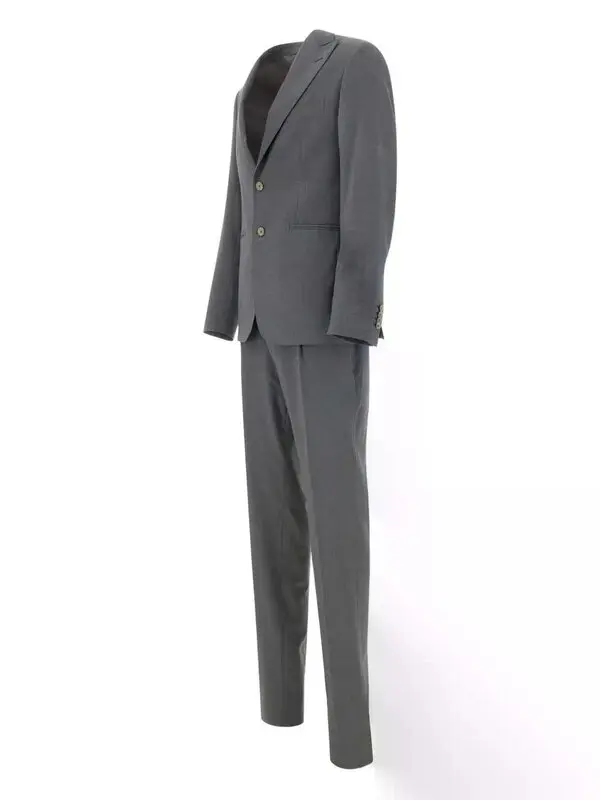 SANTANIELLO Mélange-effect Suit - Grey