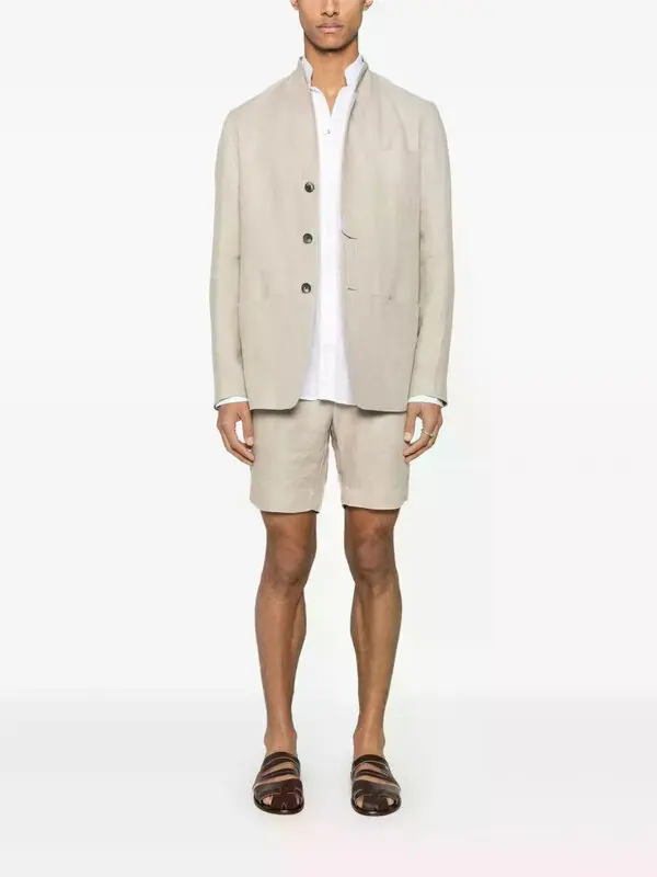 Sease Herringbone Bermuda Shorts