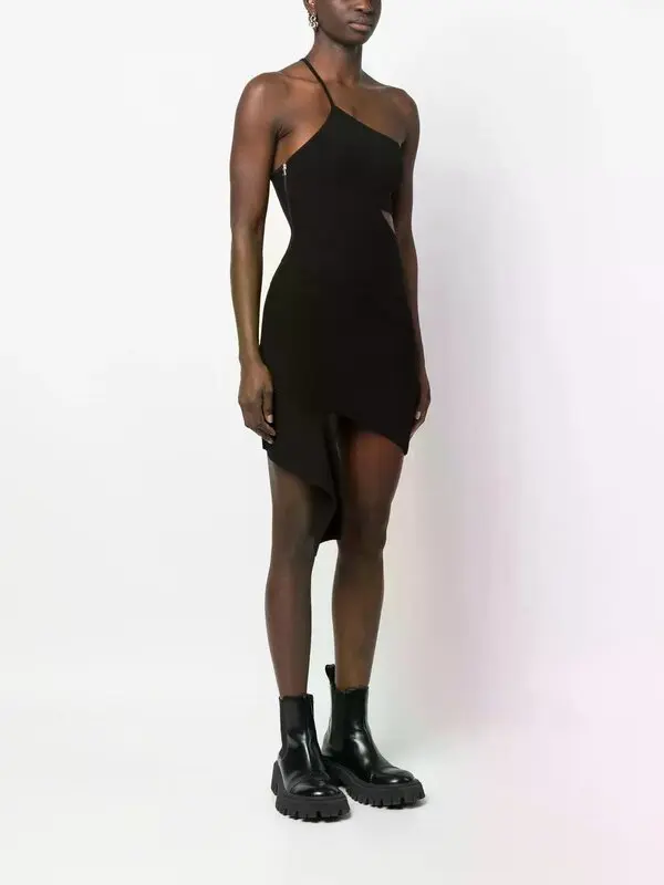 ANDREĀDAMO Asymmetric Bodycon Mini Dress