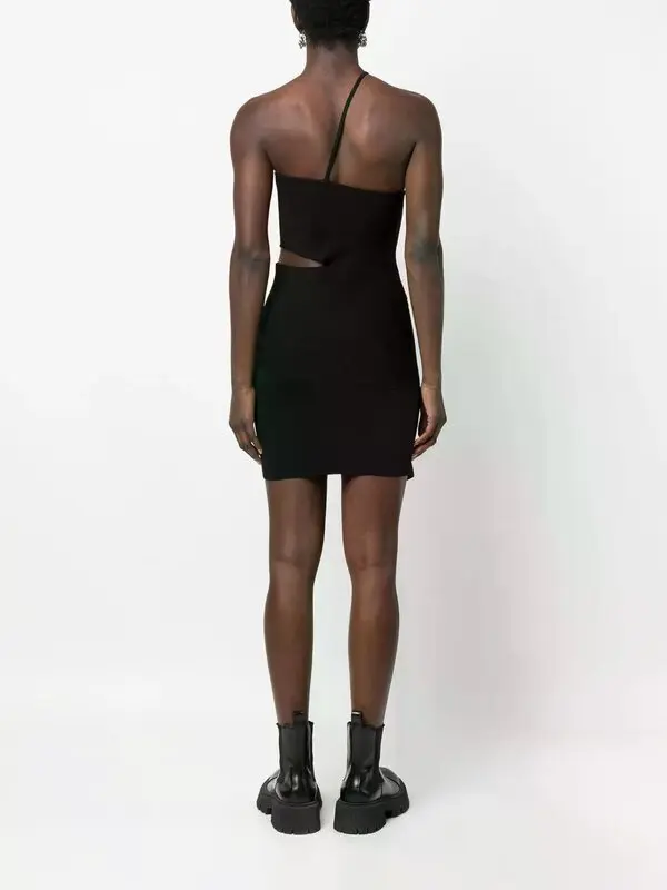ANDREĀDAMO Asymmetric Bodycon Mini Dress