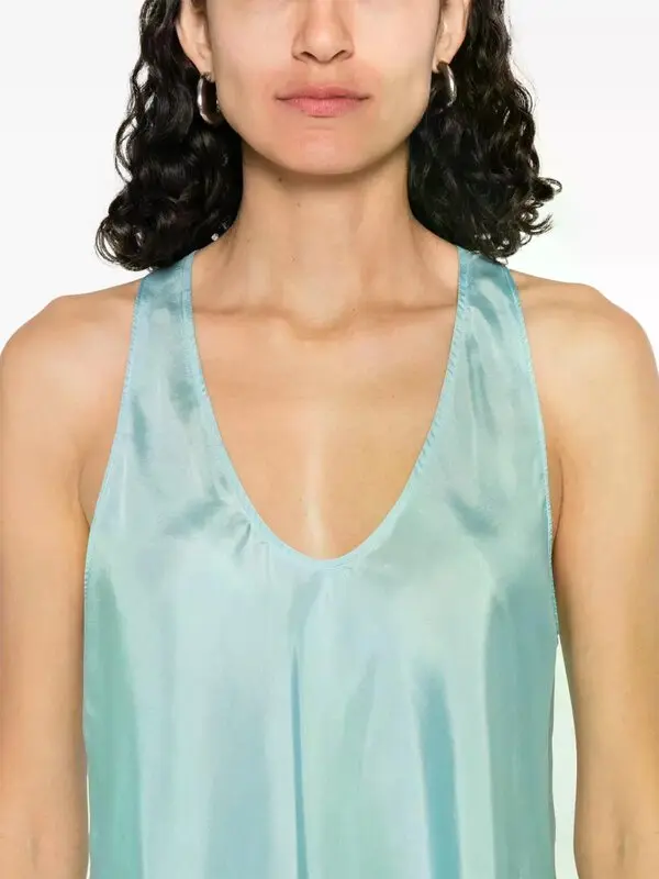 FORTE_FORTE Sleeveless Silk Top