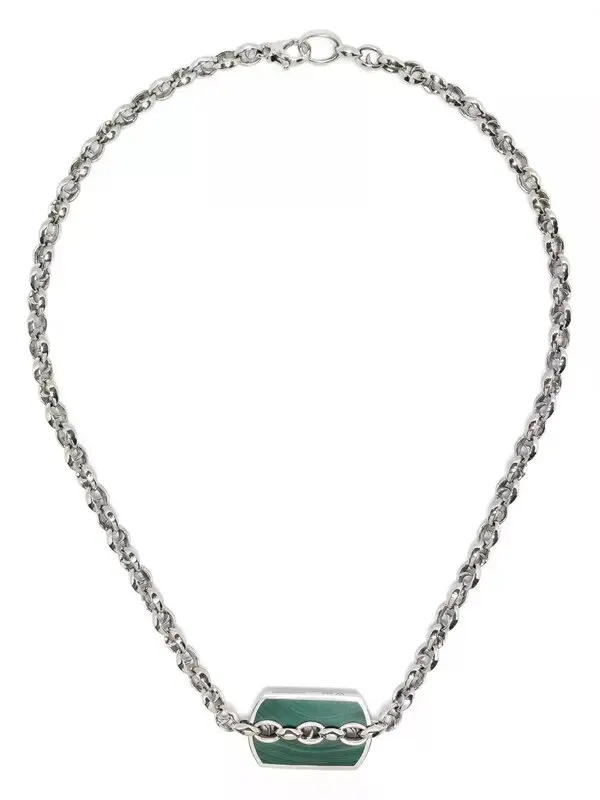 Stephen Webster Inline Razer Tag Necklace - Silver