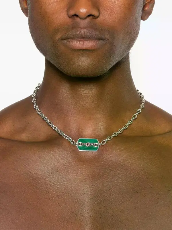 Stephen Webster Inline Razer Tag Necklace