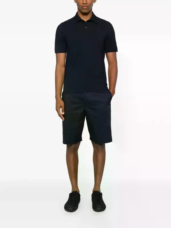 Alpha Studio Short-sleeve Polo Shirt - Blue