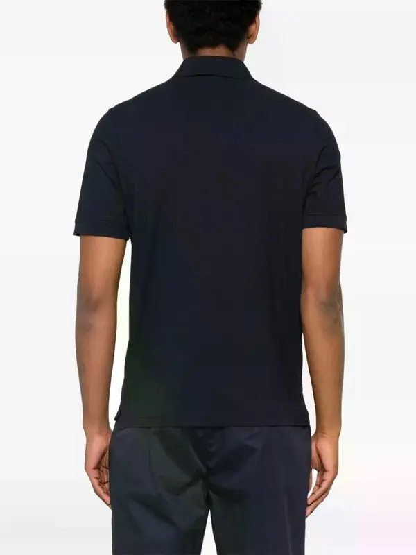 Alpha Studio Short-sleeve Polo Shirt - Blue
