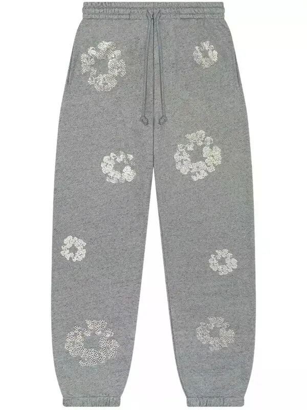 DENIM TEARS Swarovski Wreath Track Pants - Grey