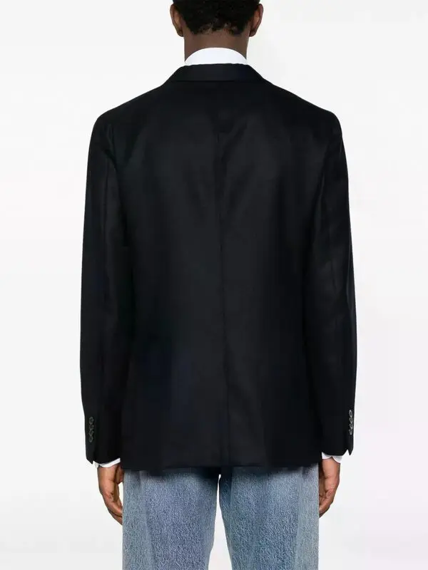 Boglioli Single-breasted Virgin Wool Blazer - Blue