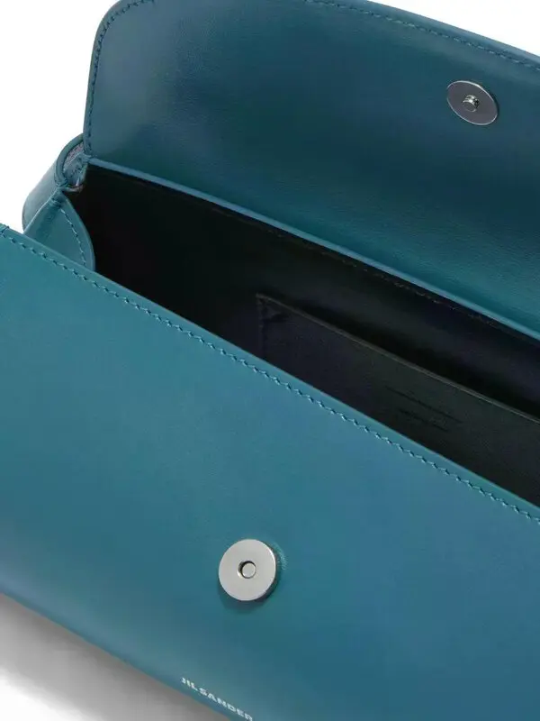 JIL SANDER Small Cannolo Shoulder Bag - Blue