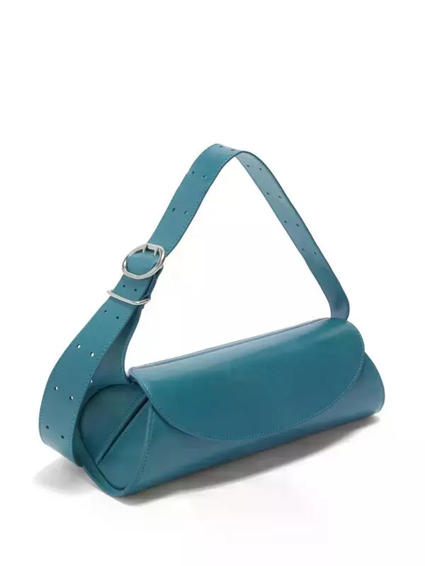 JIL SANDER Small Cannolo Shoulder Bag - Blue