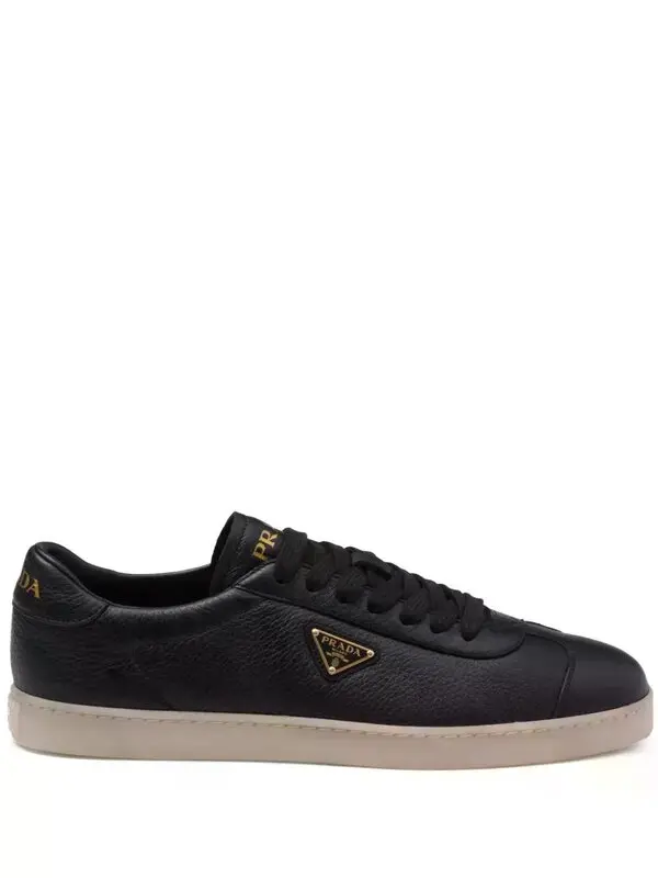 Prada Triangle-logo Leather Sneakers