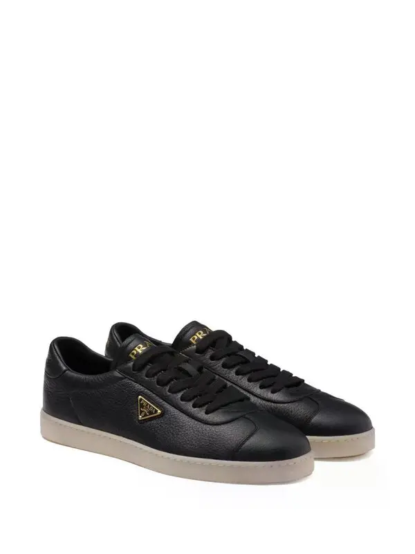Prada Triangle-logo Leather Sneakers