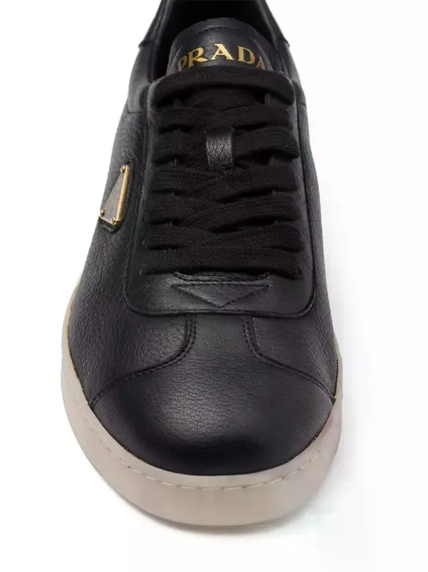 Prada Triangle-logo Leather Sneakers