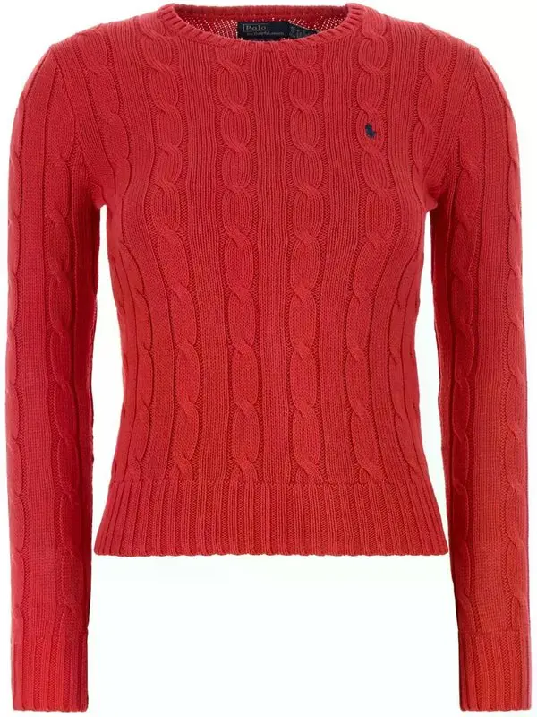 Polo Ralph Lauren Cable-knit Cotton Sweater - Red