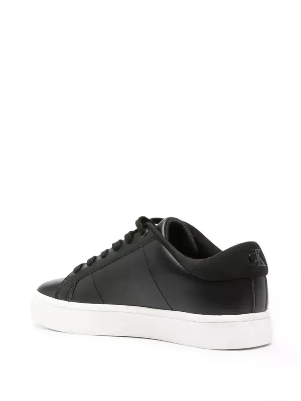 Calvin Klein Debossed Logo Leather Sneakers