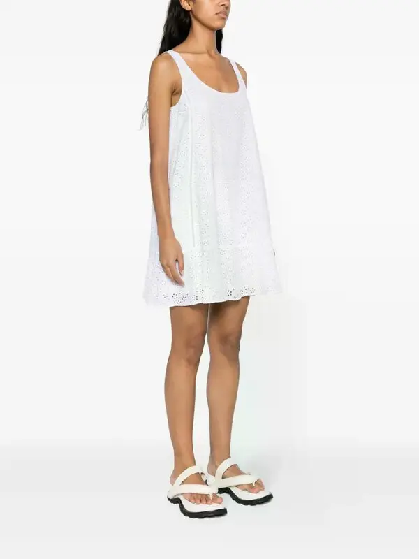 Kenzo Broderie-anglaise Sleeveless Minidress