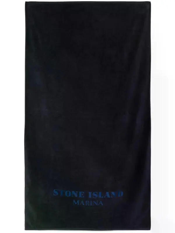 Stone Island Logo-embroidered Beach Towel