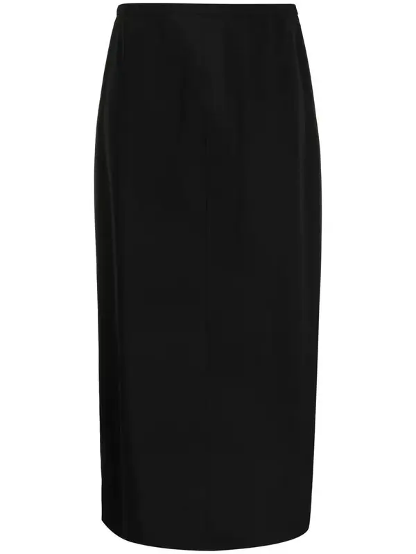 THE ROW High-waisted Midi Skirt