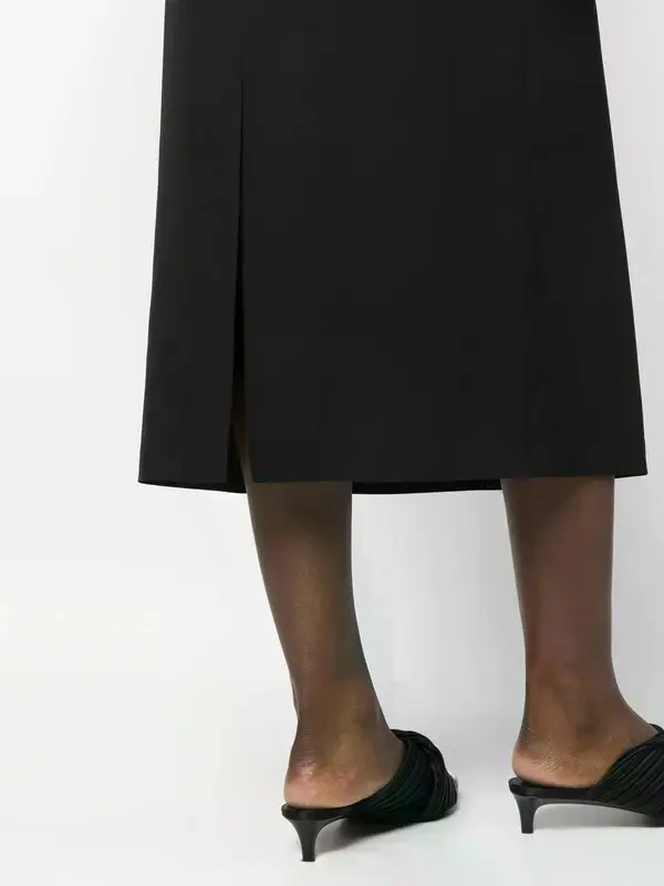 THE ROW High-waisted Midi Skirt