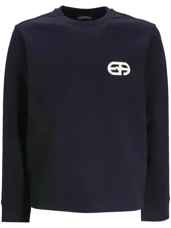 Emporio Armani Logo-patch Long-sleeve Sweatshirt