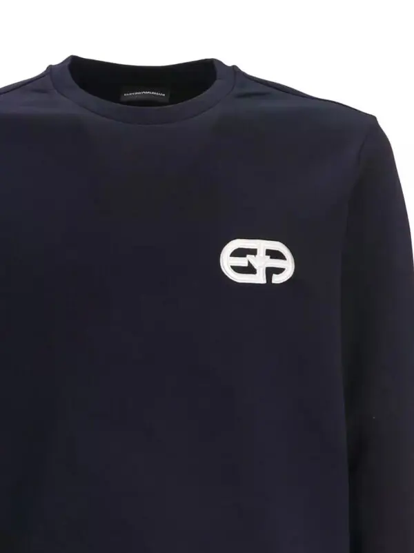 Emporio Armani Logo-patch Long-sleeve Sweatshirt