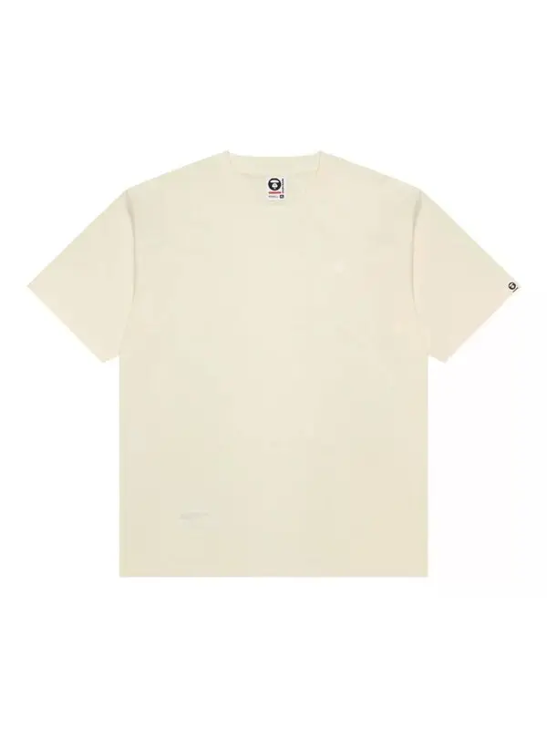 AAPE BY *A BATHING APE Moonface Logo-patch T-shirt - Neutrals