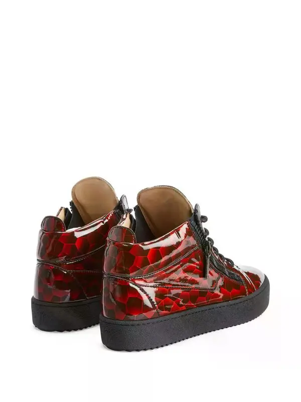 GIUSEPPE ZANOTTI Kriss Mid-top Sneakers - Red