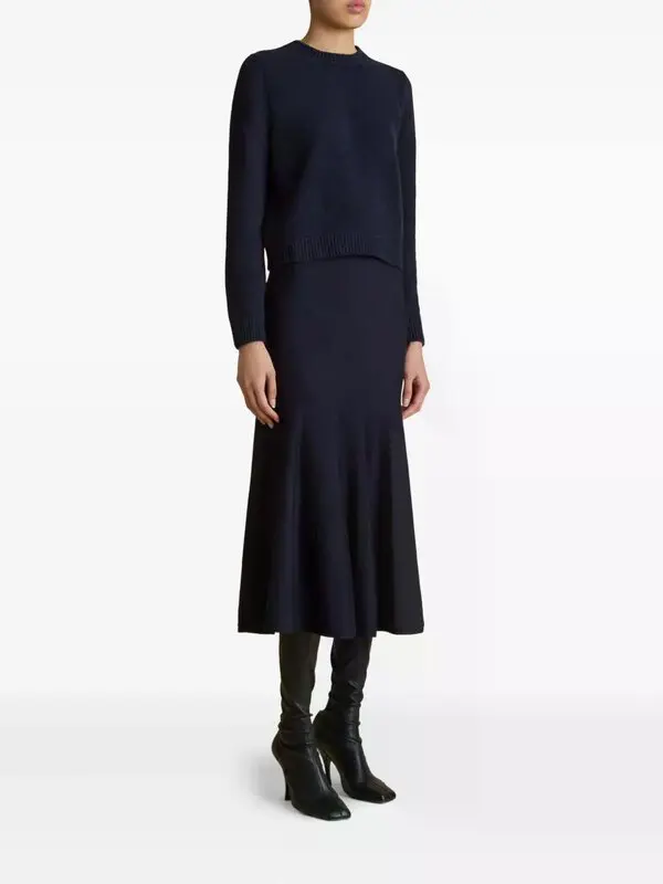Khaite Cashmere Crew Neck Sweater